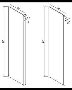 Inset Truffle Brown 25"D Refrigerator End Panels – Plywell Cabinetry