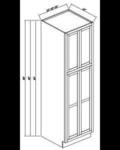 Inset Truffle Brown 25"D Double Doors Wall Pantries – Plywell Cabinetry