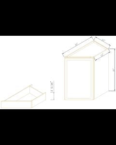 Newtown Charcoal Black Base End Angle Cabinet – Plywell Cabinetry